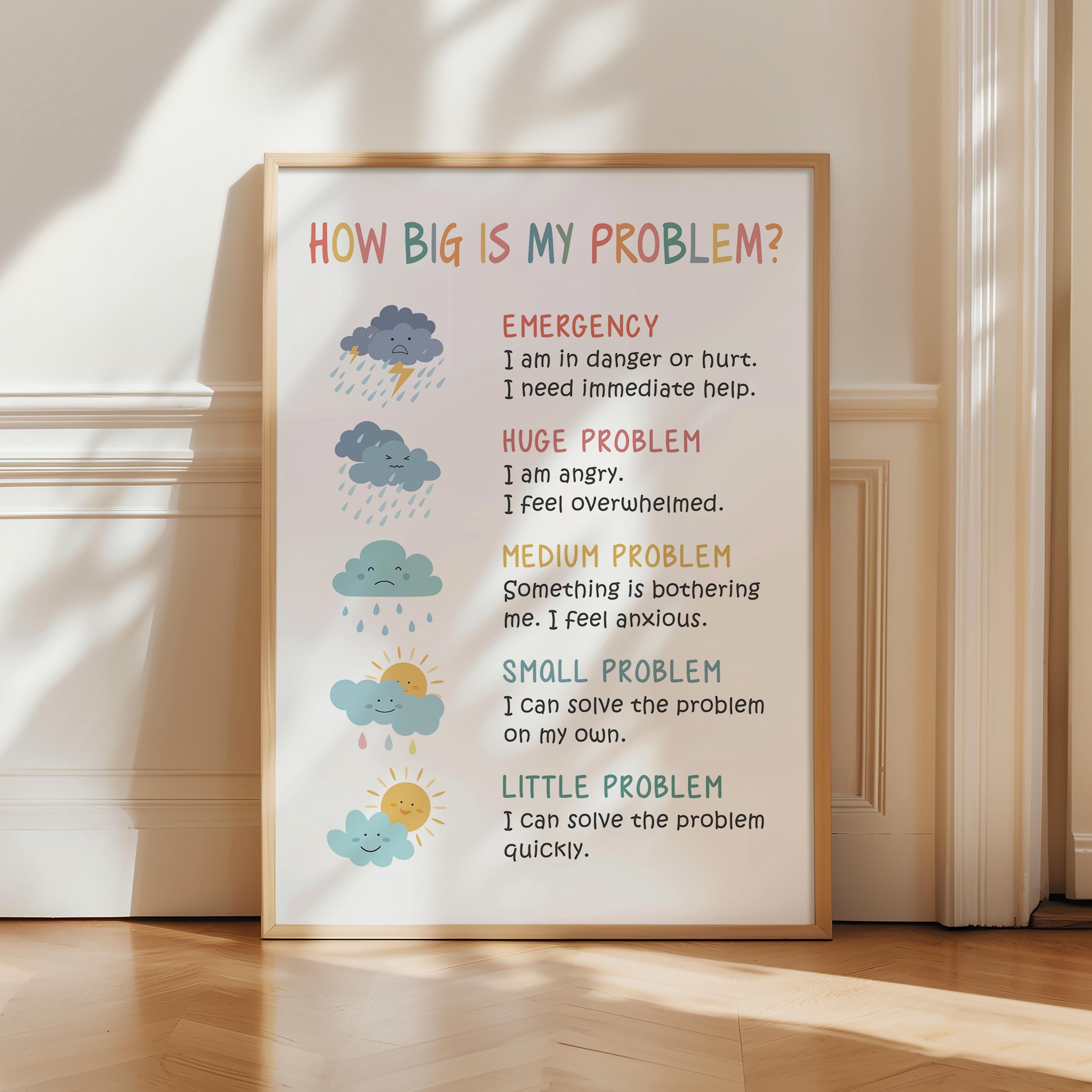 How Big is My Problem, Size of the Problem Print, Psychology Art ...