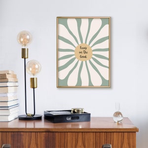 Focus on the Good Poster, Mental Health Print for Therapy Office Decor ...