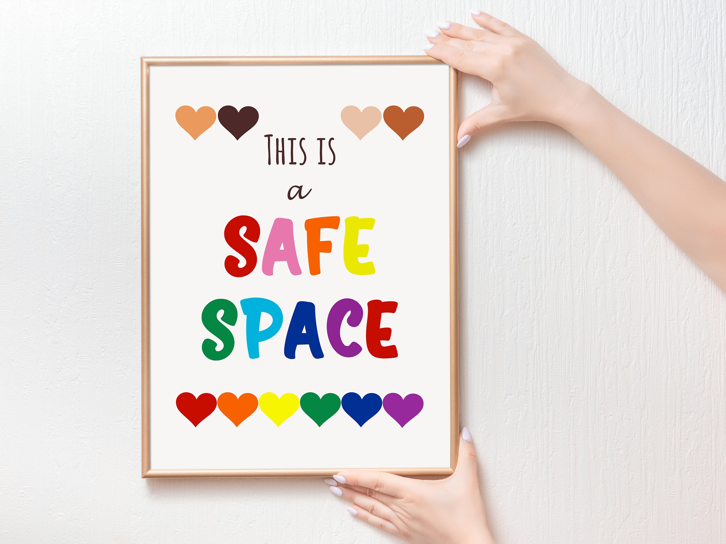 Safe Space Poster, Classroom Decor, Diversity, Inclusion, Therapy ...
