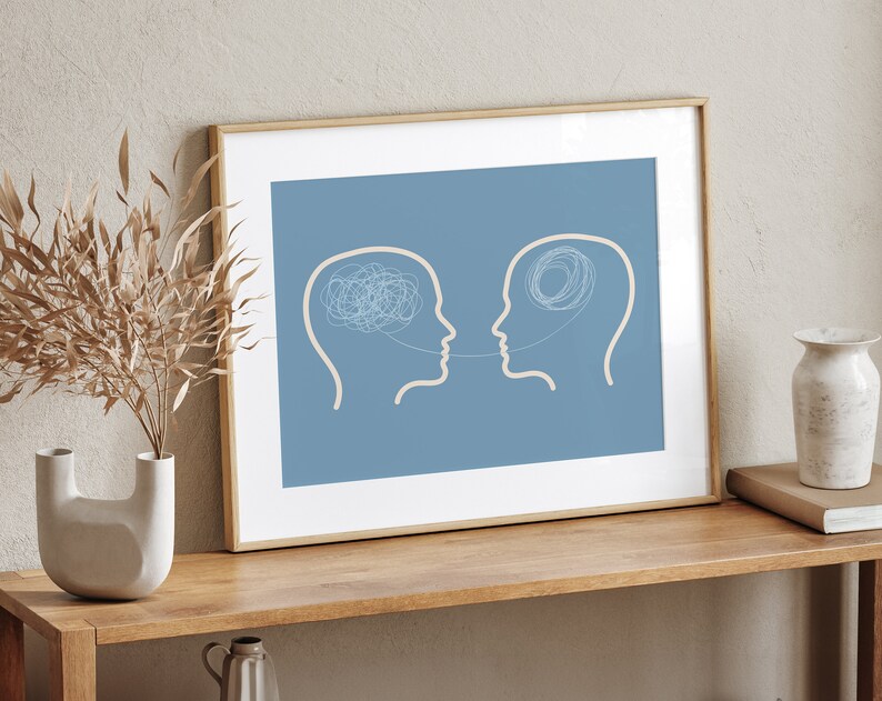 Therapy Office Decor, Mental Health Poster, Psychology Art Print ...