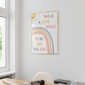 Safe Space Poster, School Social Work, School Psychologist, Classroom ...