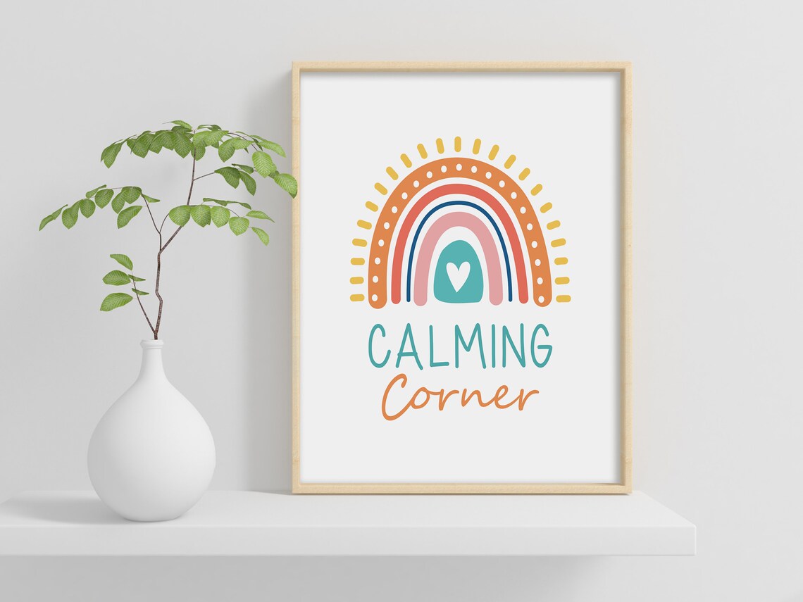 Calming Corner Print Calm Down Corner Calm Corner for Kids - Etsy