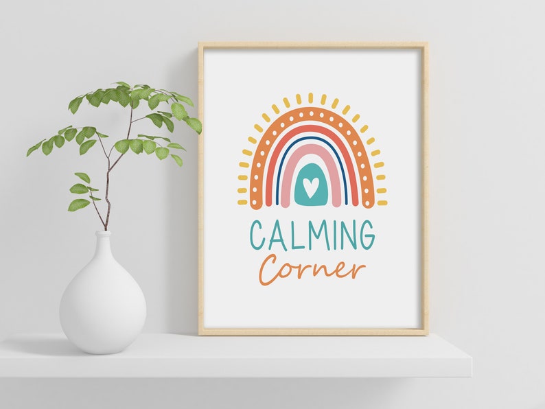 Calming Corner Print Calm Down Corner Calm Corner for Kids - Etsy