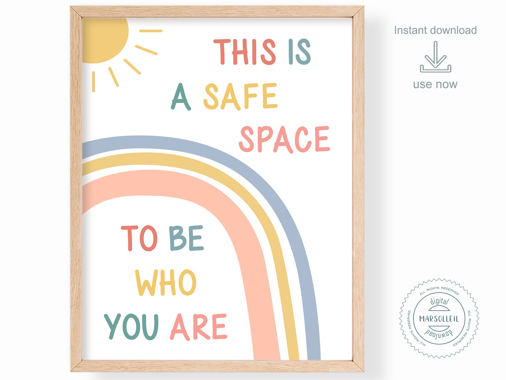 Safe Space Poster School Social Work School Psychologist - Etsy
