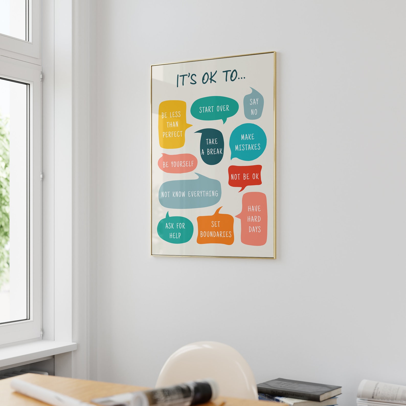 Its OK to Not Be OK, Mental Health Poster, School Counselor, Classroom ...
