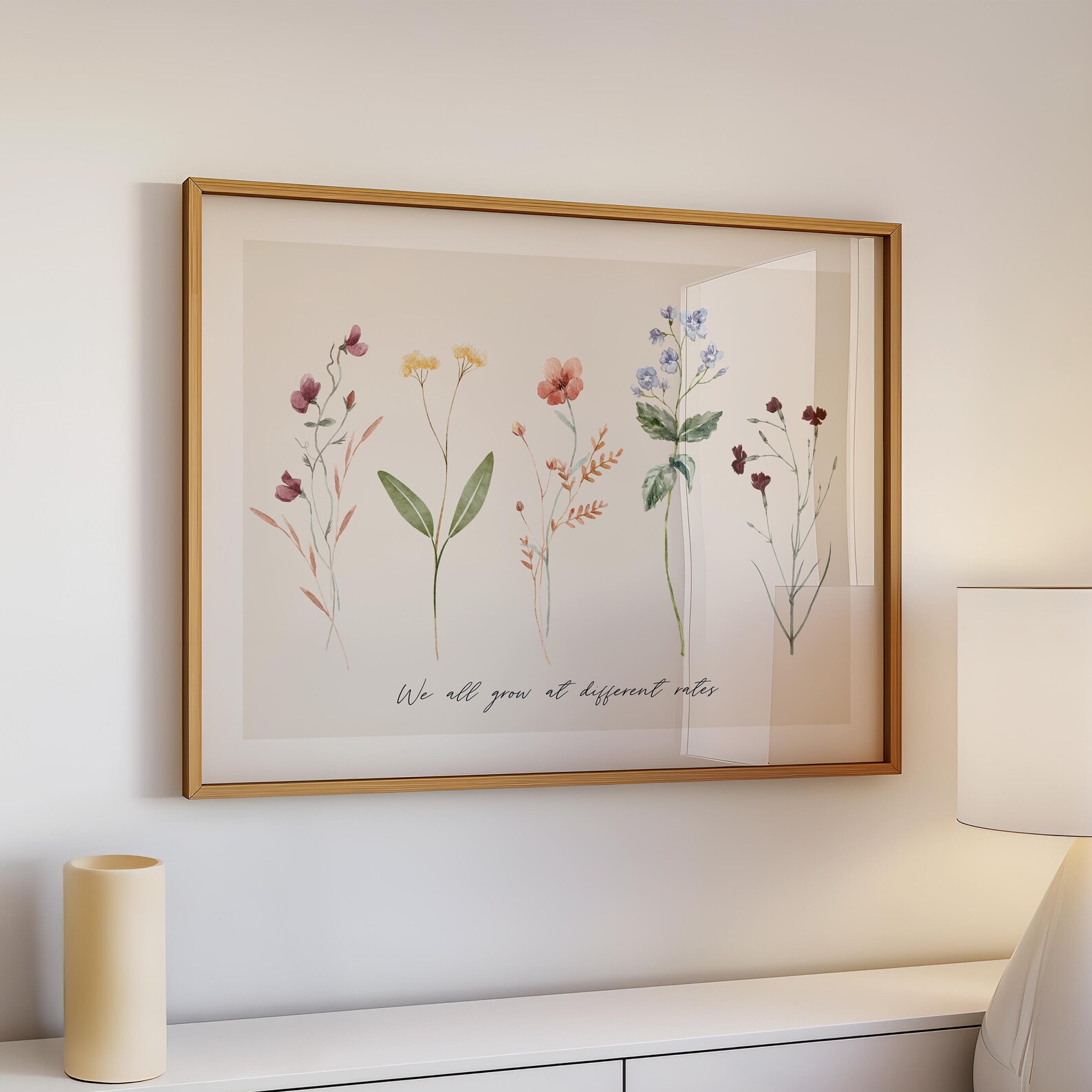 We All Grow at Different Rates, Mental Health Poster, Printable Wall ...