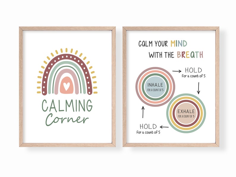 Psychology Bundle, Set of 6 Posters for Classroom Decor, Calming Corner ...