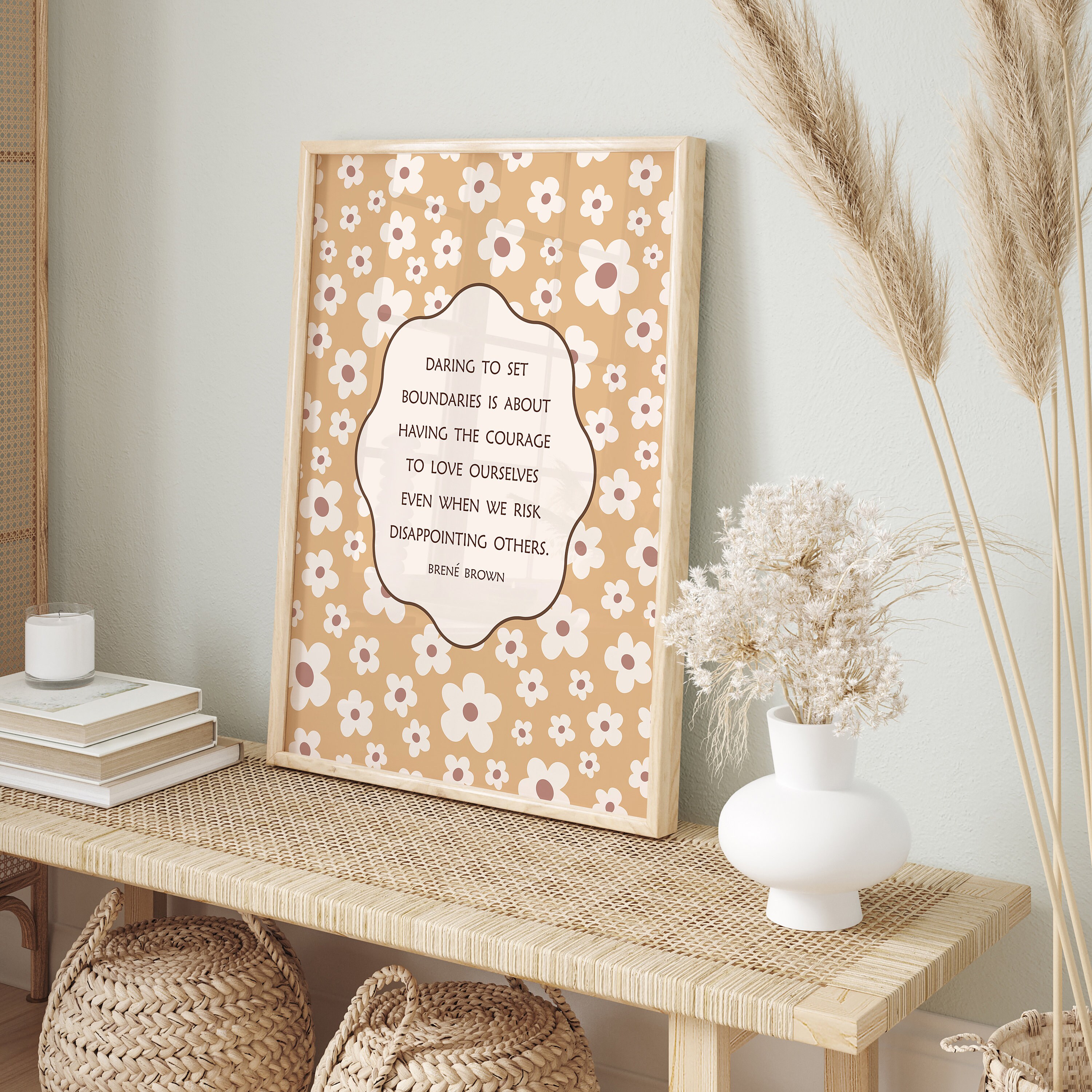 Brene Brown Quote Printable, Setting Boundaries Poster, Printable Wall ...