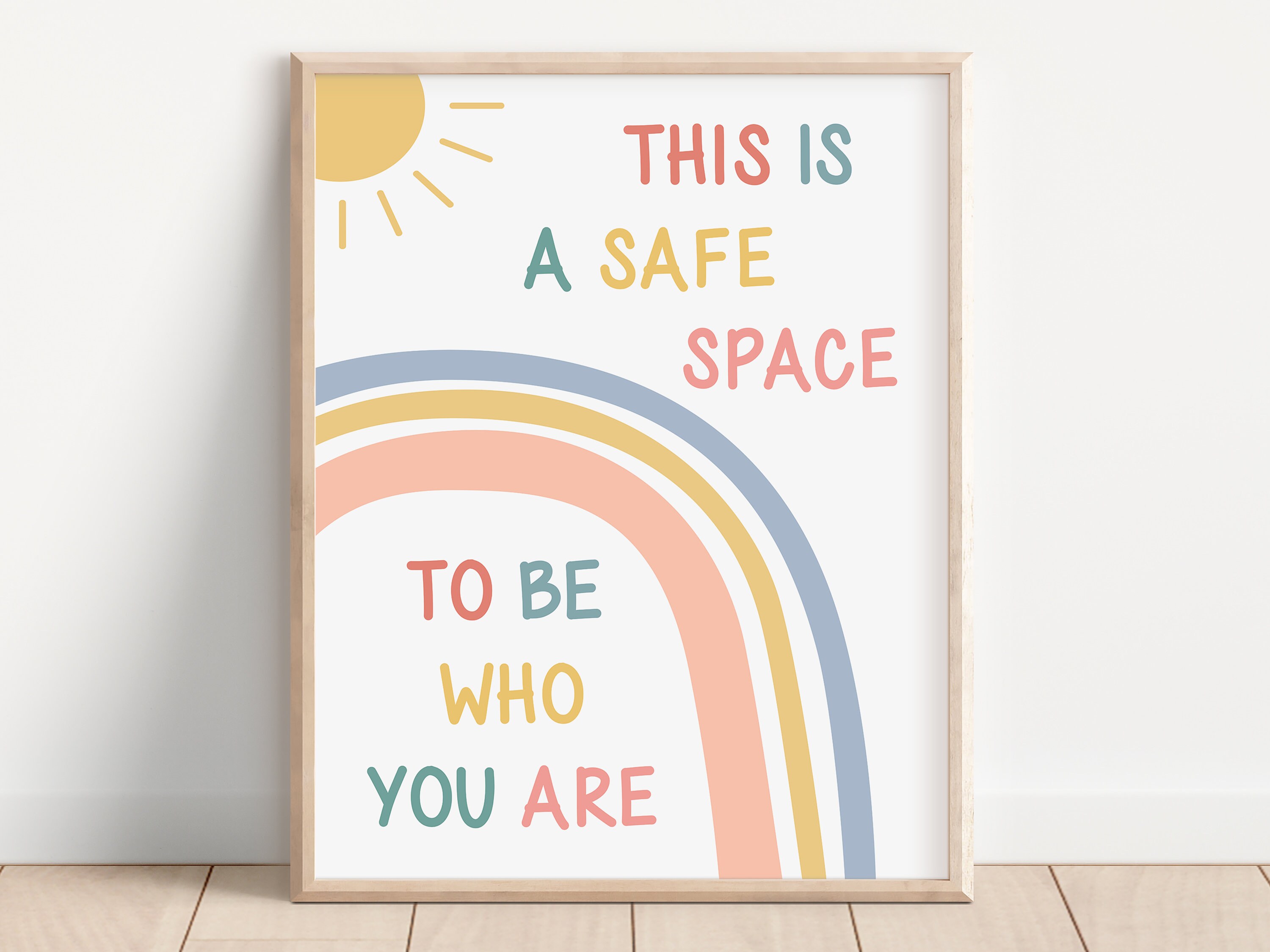 Safe Space Poster School Social Work School Psychologist - Etsy
