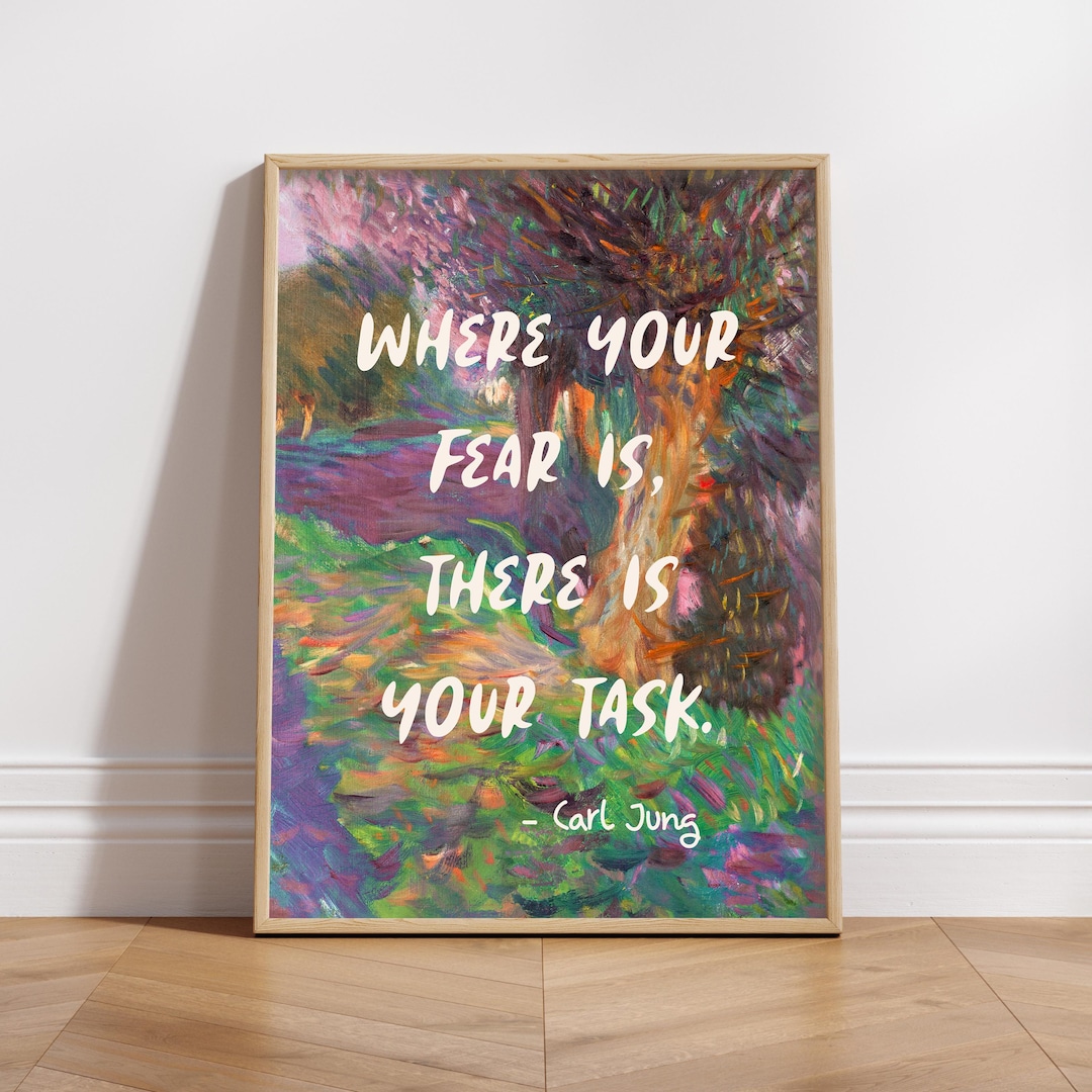 Carl Jung Quote, Mental Health Wall Art, Therapy Office Decor ...