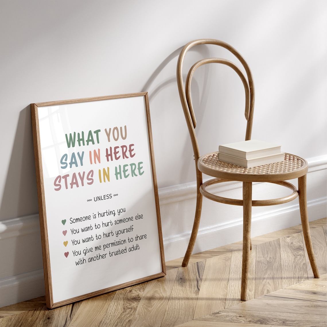 What You Say in Here Stays in Here Poster, Confidentiality Sign ...