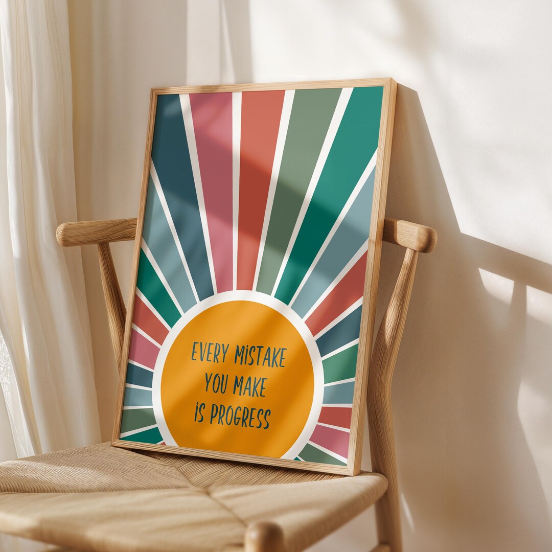 Growth Mindset Poster, Every Mistake You Make is Progress, Classroom ...