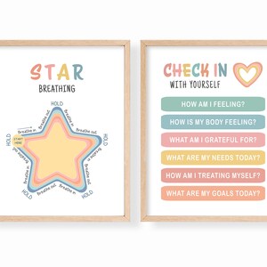 Calming Corner Bundle for Kids, Set of 12 Psychology Posters, Emotional ...