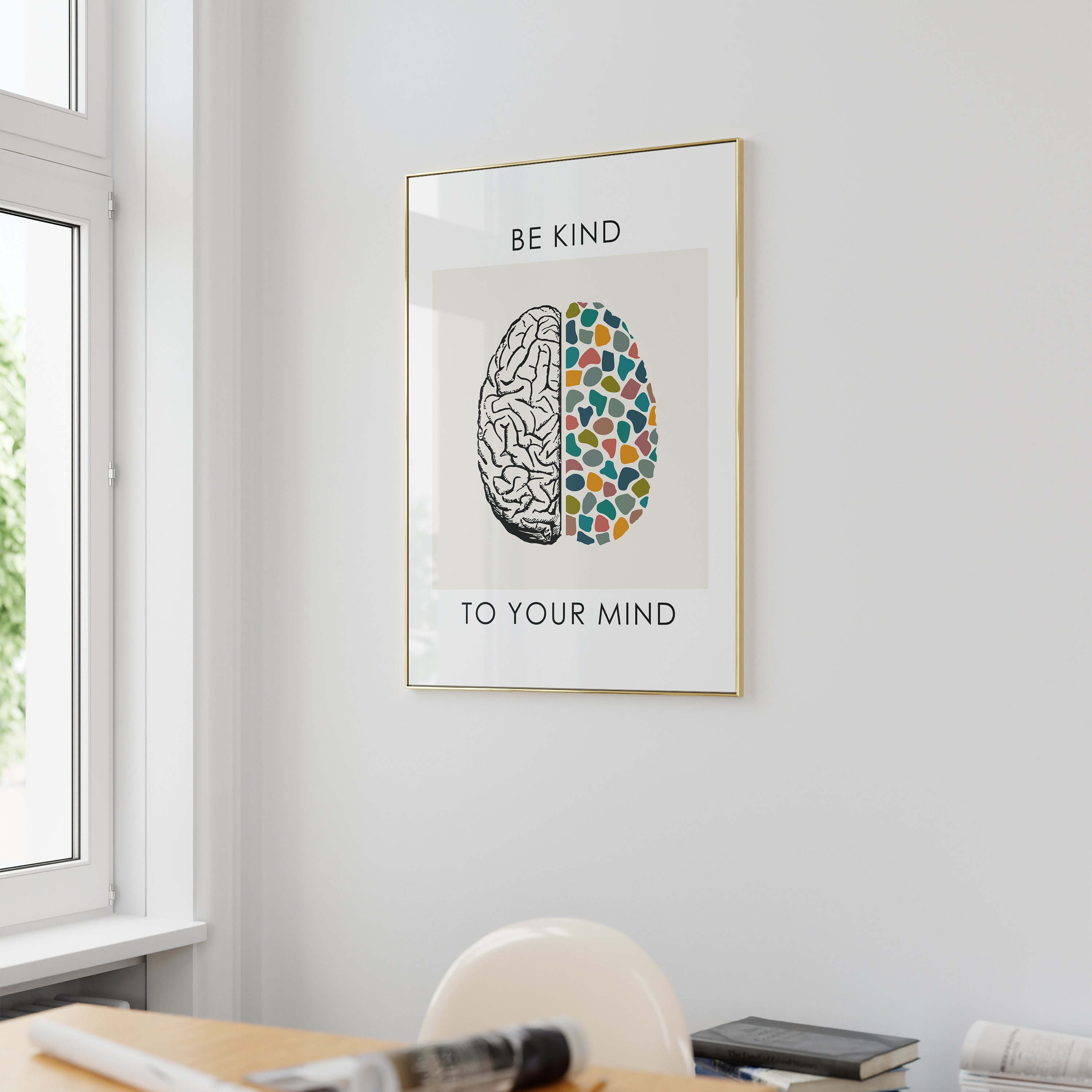 Mental Health Poster, Be Kind to Your Mind, School Psychologist, Calm ...