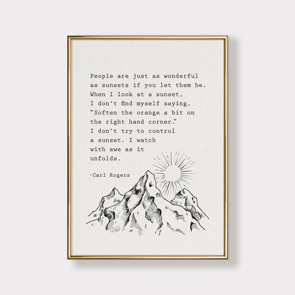 Carl Rogers Quote - Etsy