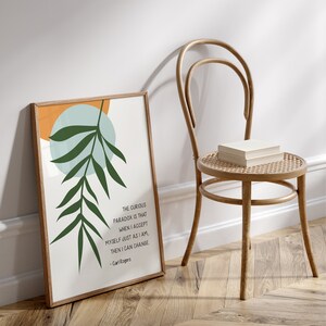 Carl Rogers Paradox Print, Carl Rogers Quote Printable, Psychology Wall ...