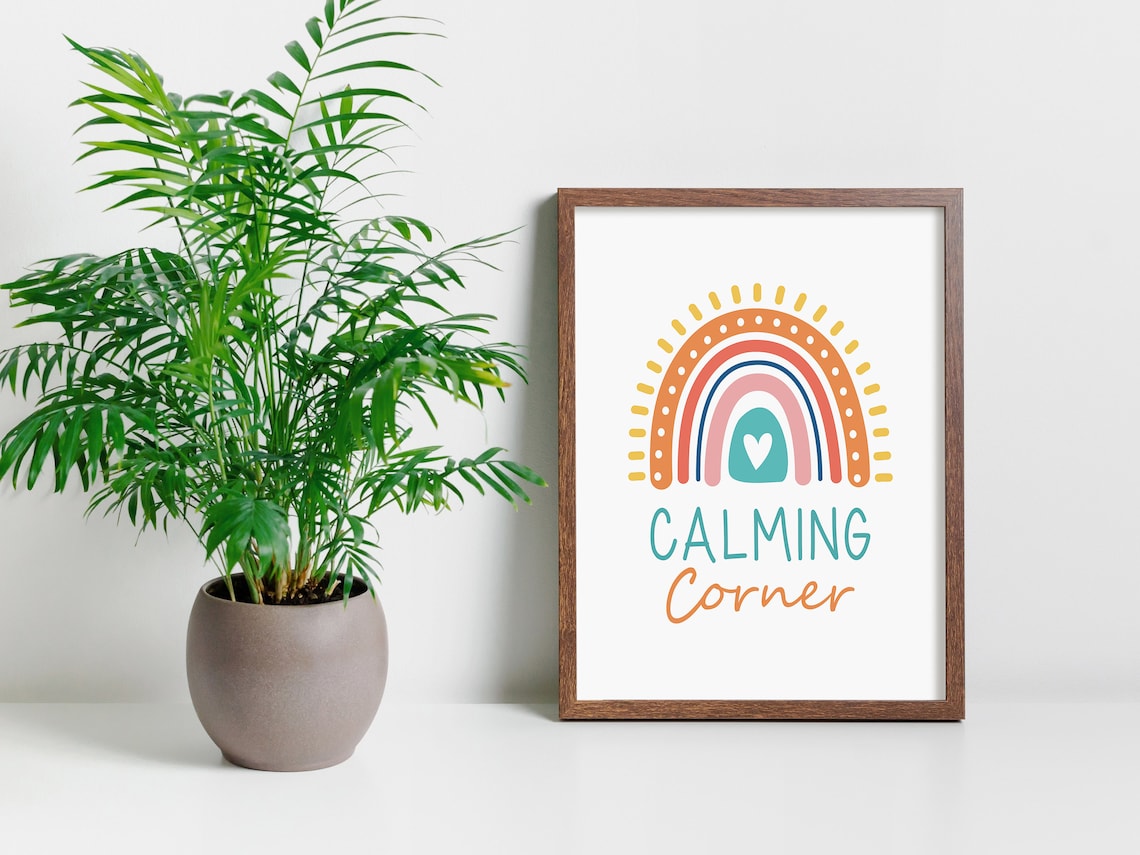 Calming Corner Print Calm Down Corner Calm Corner for Kids - Etsy