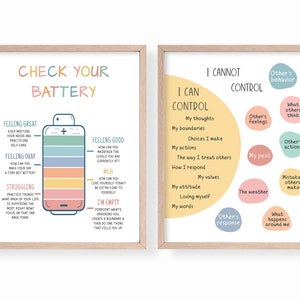 Set of 12 Psychology Posters for Kids, Classroom Bundle, Coping Skills ...