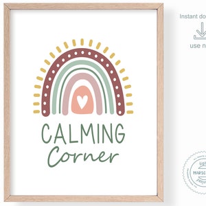 Calming Corner Bundle of 3 Posters, Calm Down Corner, Classroom Prints ...
