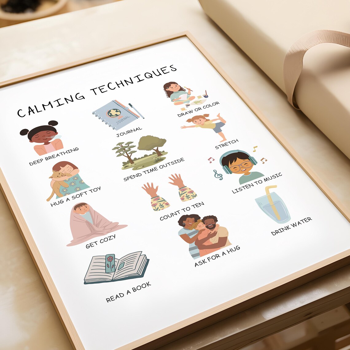 Calming Strategies Poster, Coping Skills for Kids, Calm Corner, School ...