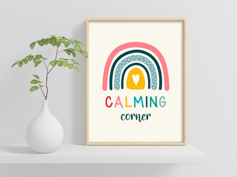 Calm Down Corner Calming Corner Sign Classroom Posters - Etsy