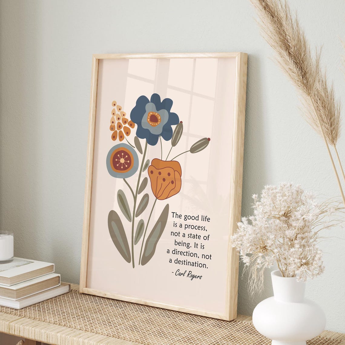 Carl Rogers Quote Printable, Therapy Office Decor, Psychology Quote ...
