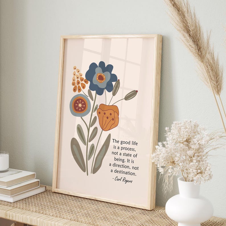 Carl Rogers Quote Printable, Therapy Office Decor, Psychology Quote ...