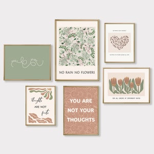 Mental Health Posters, Set of 16 Psychology Prints for Therapy Office ...