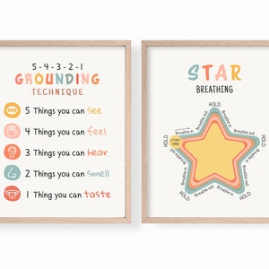 Calming Corner Bundle, Set of 8 Psychology Posters for Kids, Calm Down ...