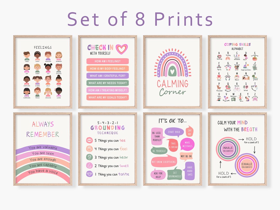 Set of 8 Posters for Classroom Decor Psychology Bundle Kids - Etsy