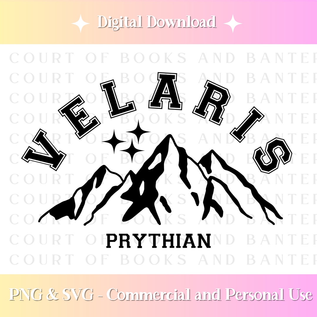 ACOTAR Inspired Velaris Prythian Varsity Design | Svg | Png | Jpg | Pdf ...