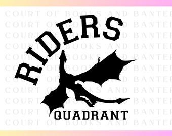 Fourth Wing Inspired SVG Basgiath Book Club PNG Dragon Riders Quadrant ...
