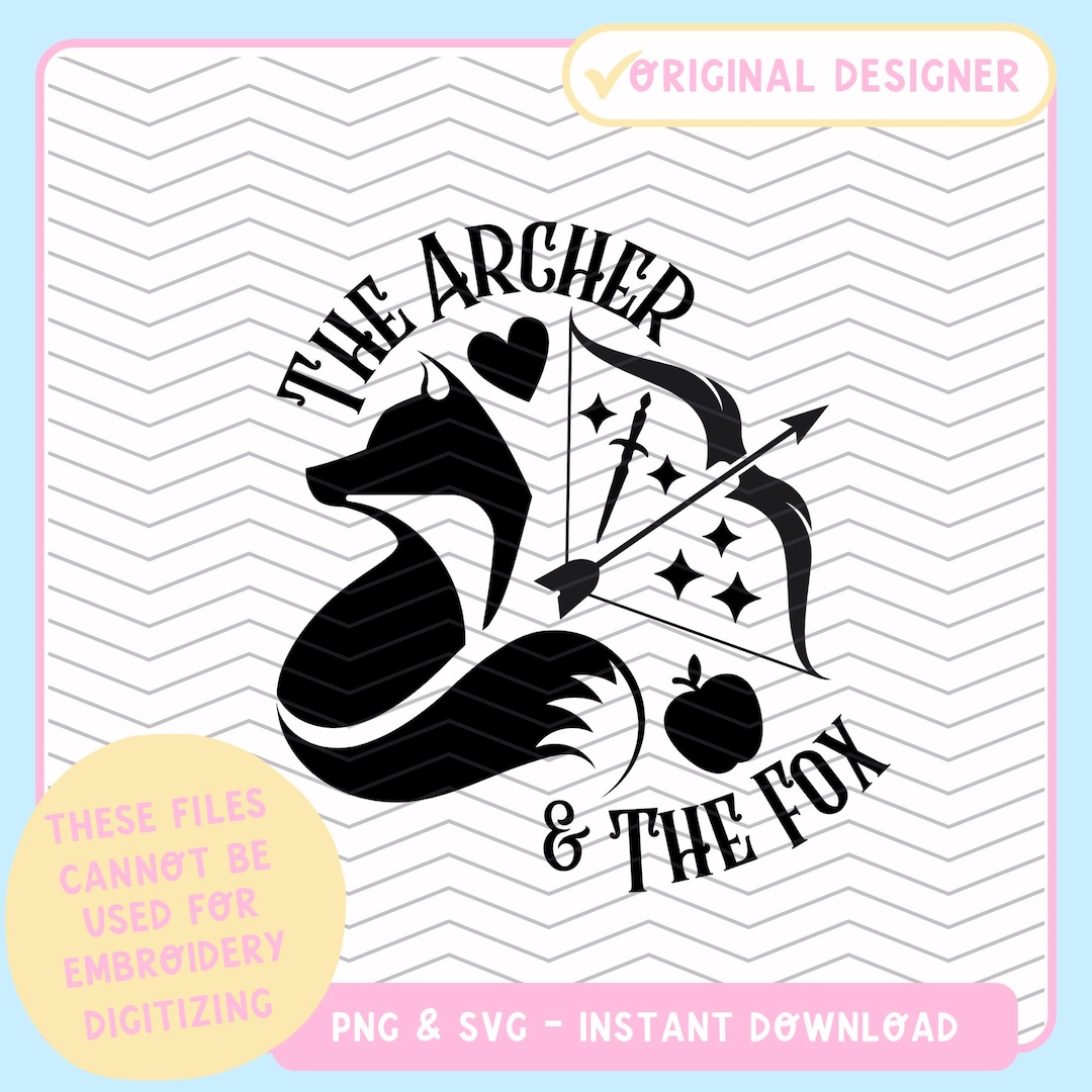 Once Upon A Broken Heart Inspired PNG SVG | the Archer & the Fox | A ...