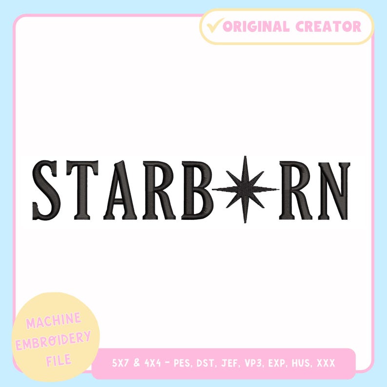 Machine Embroidery Design - Crescent City Inspired - Starborn - Maas ...