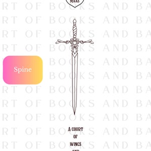 ACOWAR Bookbinding Cover Design PNG A Court of Wings & Ruin vinyl Book ...