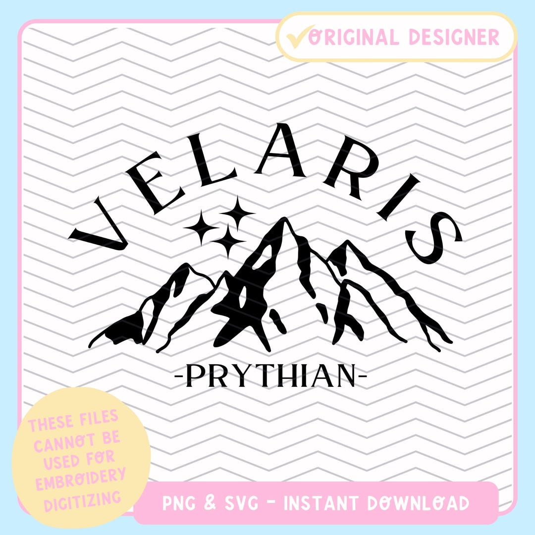 ACOTAR Inspired Velaris Prythian Design | Svg | Png | Jpg | Pdf ...