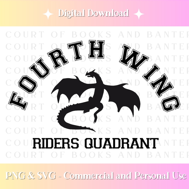 Fourth Wing Svg - Etsy
