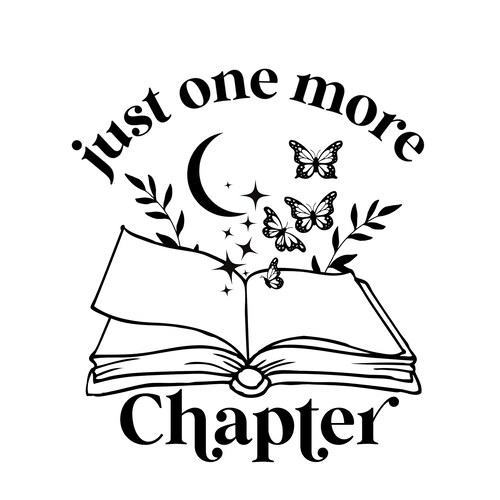 Bookish Just One More Chapter Book Merch Svg Png Pdf - Etsy