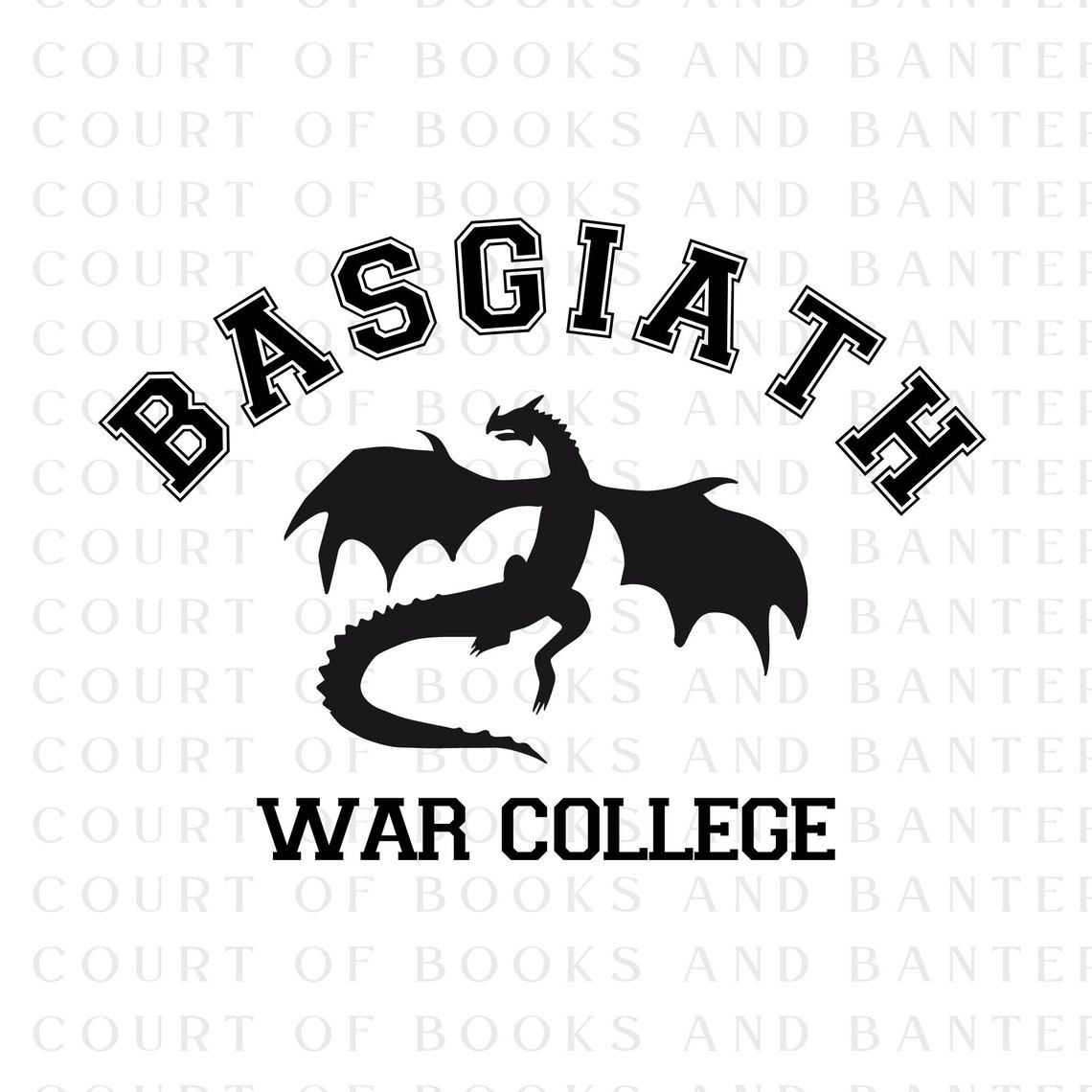 Fourth Wing Inspired SVG Basgiath War College PNG Dragon - Etsy Australia