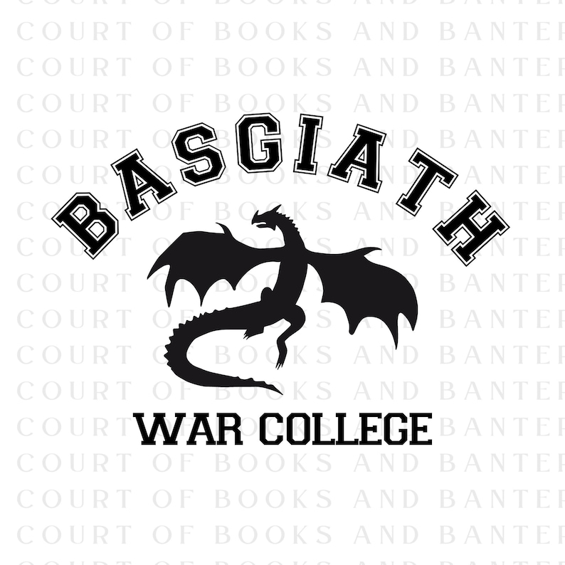 Cuarto ala inspirado SVG / Basgiath War College PNG / Dragon - Etsy México