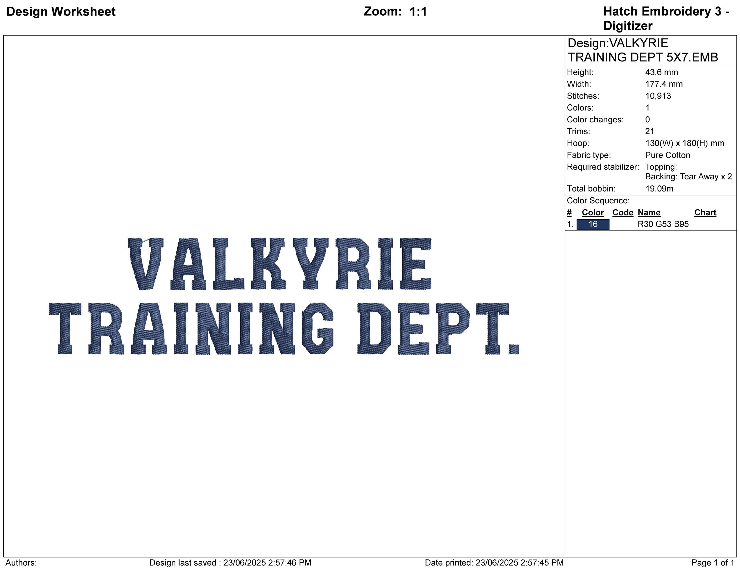 Machine Embroidery Design - ACOTAR Inspired Valkyrie Training Dept ...