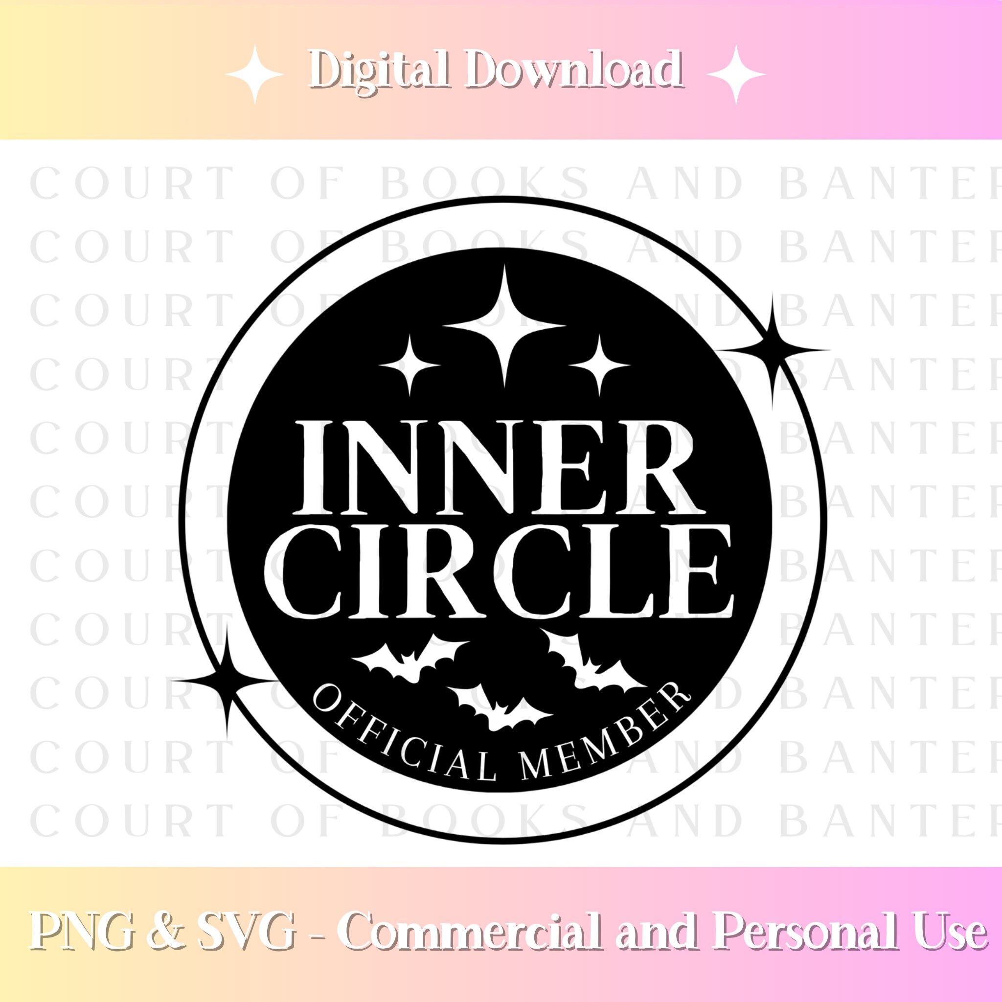 ACOTAR Inspired Inner Circle Badge Svg Png Maas Cricut - Etsy