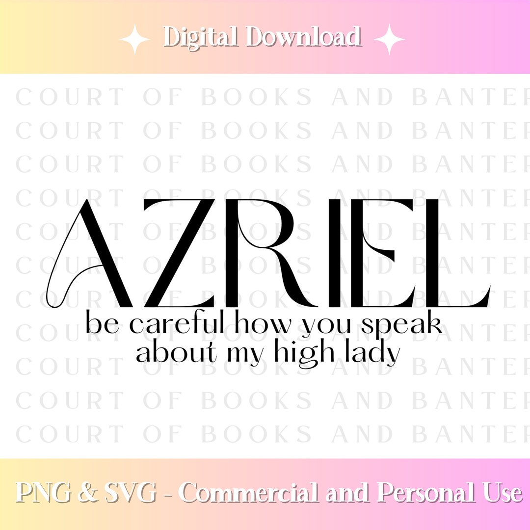 ACOTAR Inspired Azriel | Svg | Png | Jpg | Pdf | Cricut SVG File ...