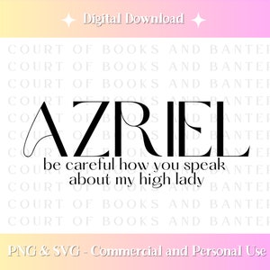 ACOTAR Inspired Azriel | Svg | Png | Jpg | Pdf | Cricut SVG File ...