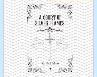 ACOMAF Bookbinding Cover Design PNG | A Court of Mist and Fury |vinyl ...
