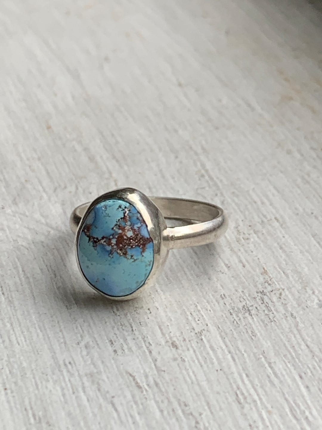 MADE TO ORDER Golden Hills Turquoise Sterling Silver Ring - Etsy
