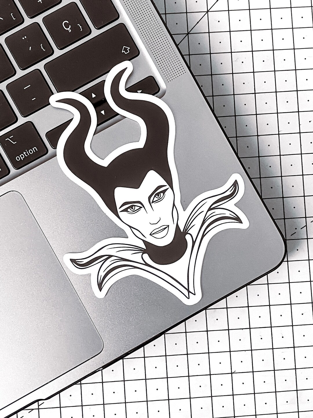 Maleficent Sticker Fan Art Illustration Angelina Jolie Maleficent the ...