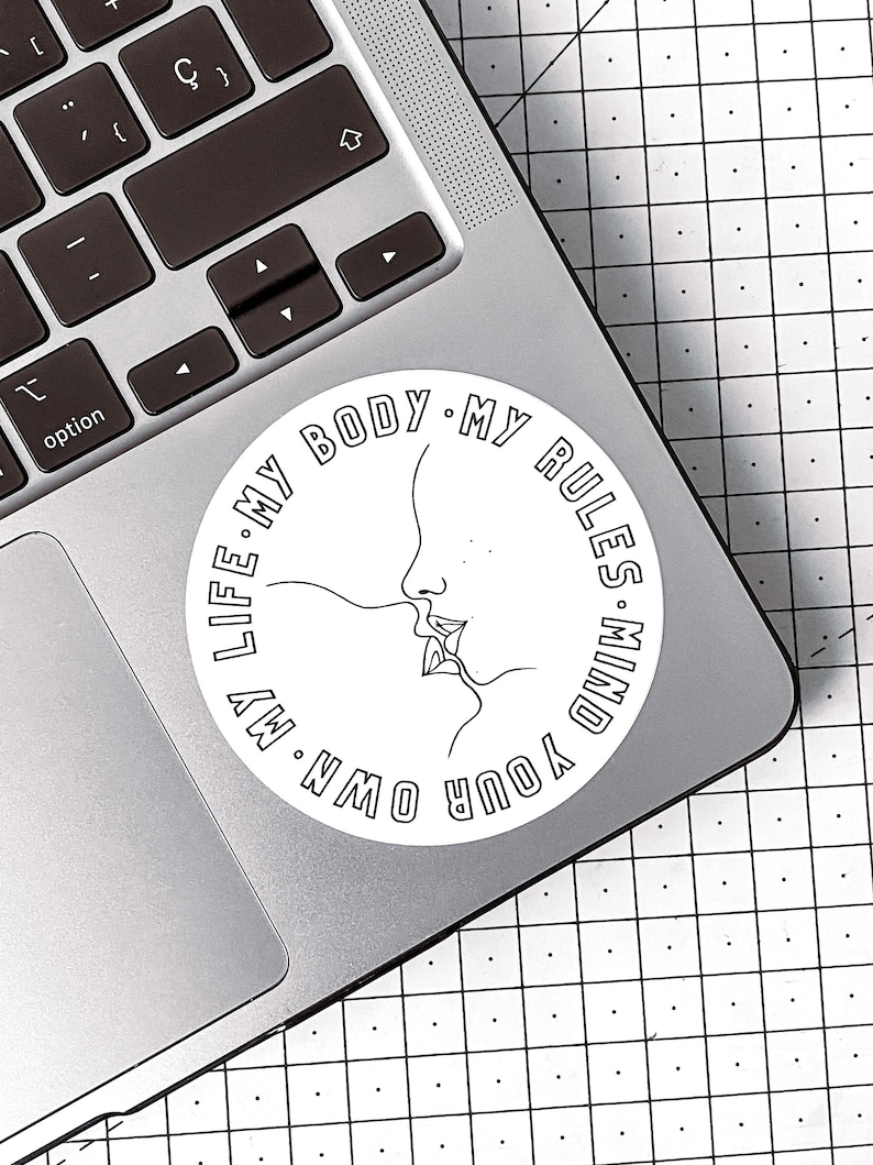 My Life My Body My Rules Circle Sticker Simple Designs - Etsy