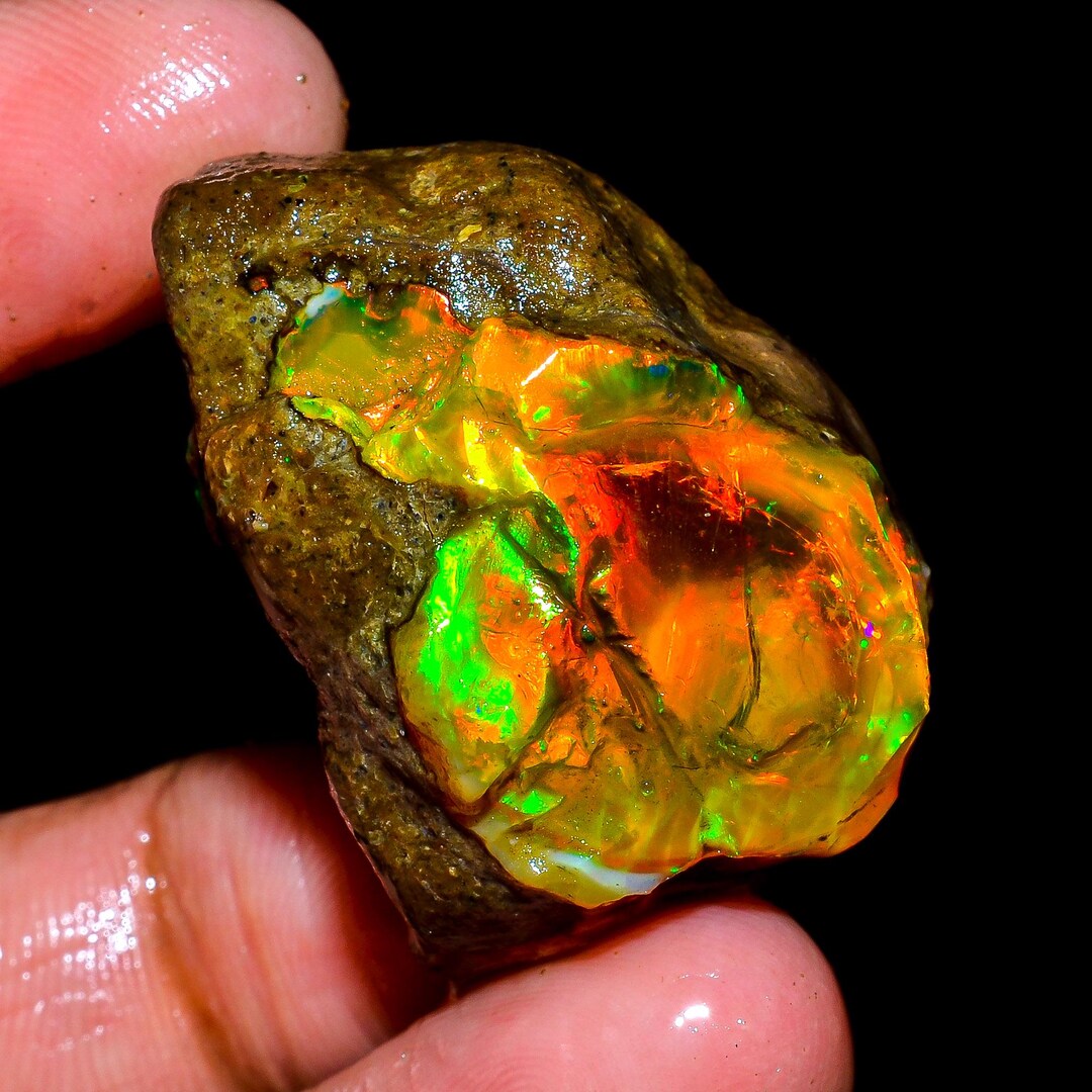 Opal Rough, Flashy Opal, Multi Fire Opal Rough, Welo Fire Natural ...