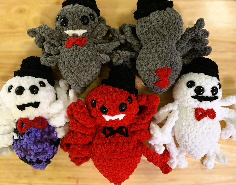 DIGITAL Crochet Pattern PDF for Top Hat Spider - Etsy